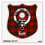 Clan Kerr Crest and Tartan Wall Decal | Zazzle