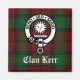 Clan Kerr Tartan and Crest Badge Magnet | Zazzle