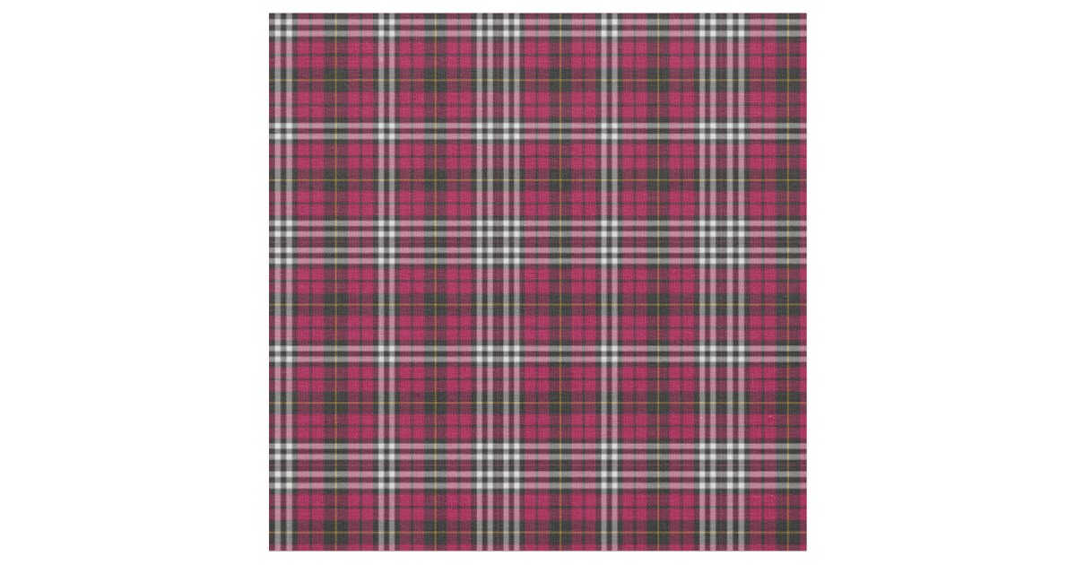 Clan Little Tartan Plaid Fabric | Zazzle