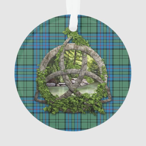 Clan Lockhart Tartan Celtic Trinity Ornament | Zazzle