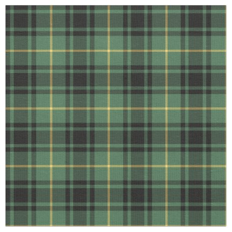 MacArthur Tartan Print Fabric | Zazzle