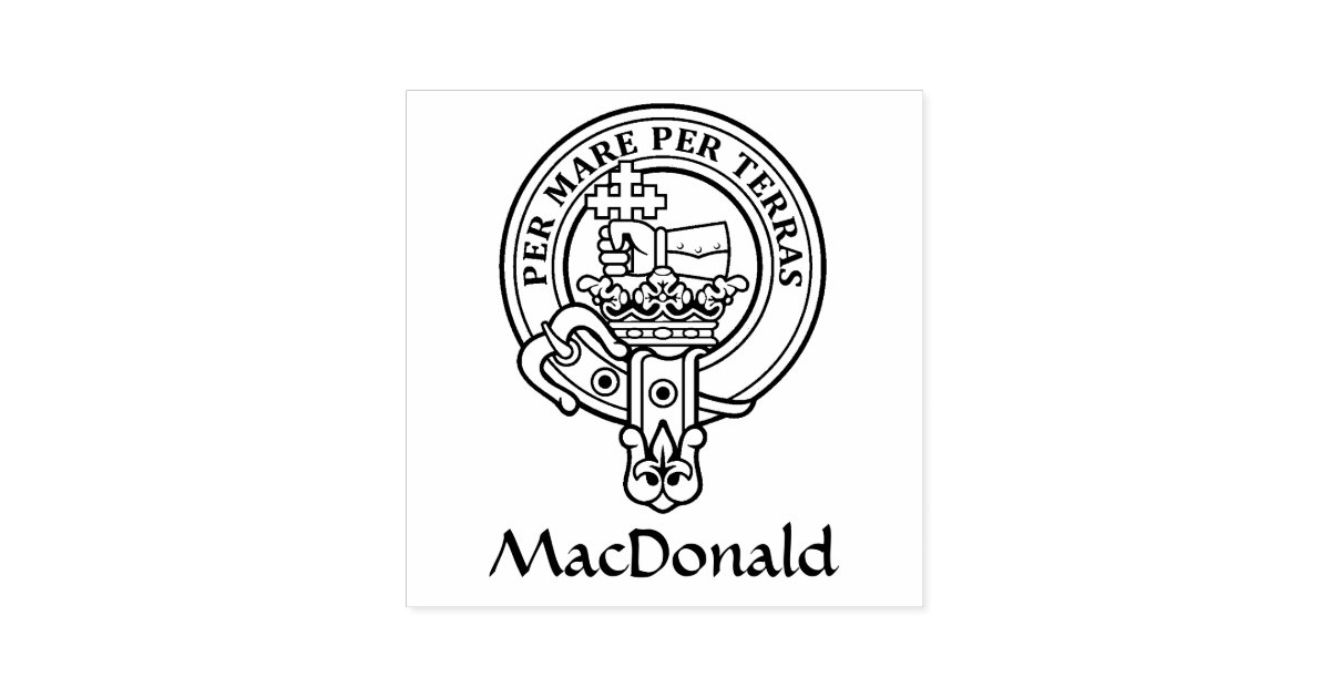 Clan MacDonald Crest Self-inking Stamp | Zazzle
