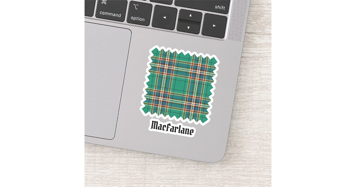 Clan MacFarlane Ancient Hunting Tartan Sticker | Zazzle