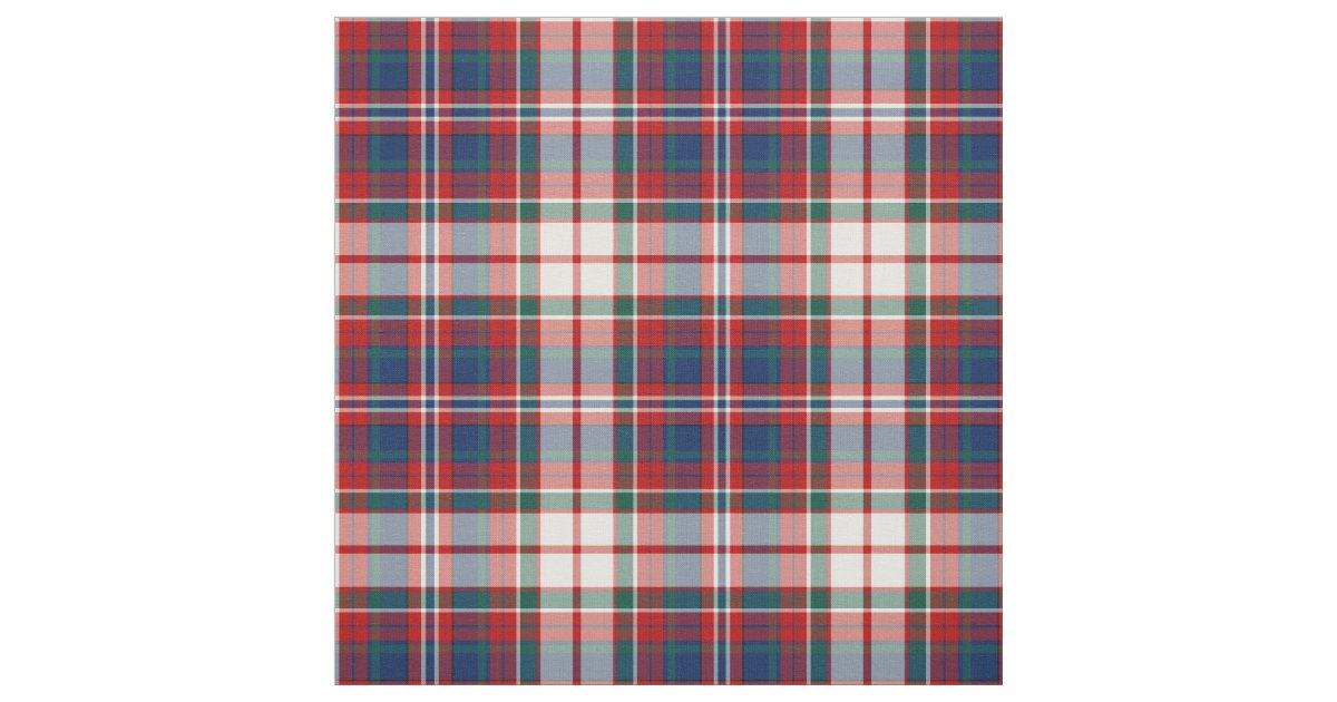 Clan MacFarlane Dress Tartan Fabric | Zazzle