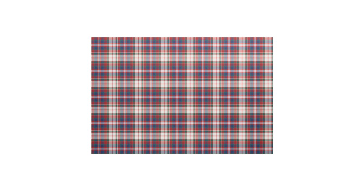 Clan MacFarlane Dress Tartan Fabric | Zazzle