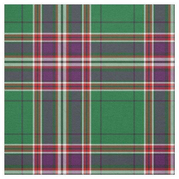 MacFarlane Hunting Tartan Print Fabric | Zazzle