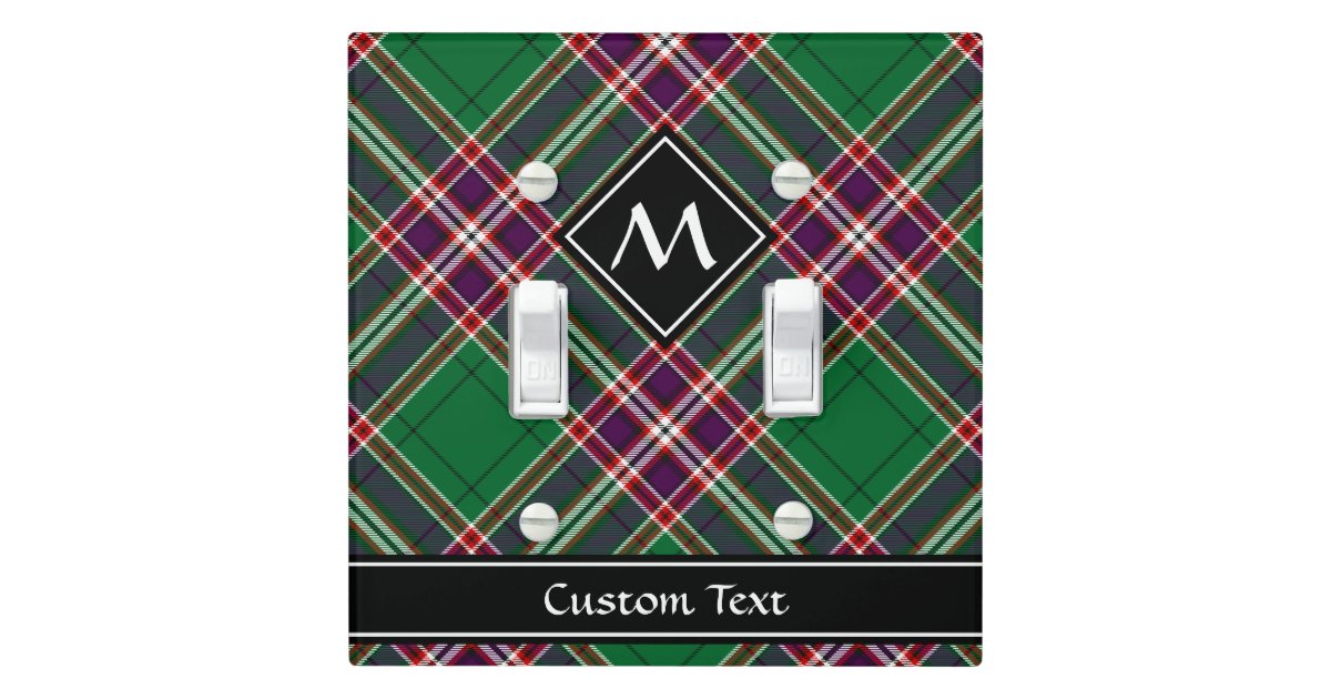 Clan MacFarlane Modern Hunting Tartan Light Switch Cover | Zazzle