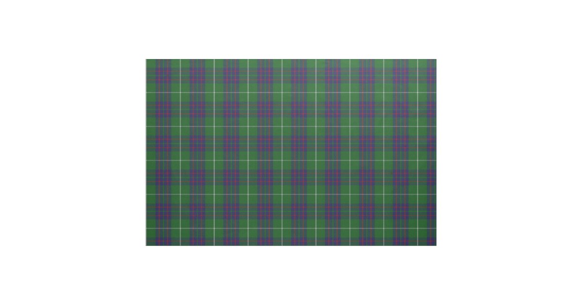Clan MacIntyre Scottish Tartan Plaid Fabric | Zazzle