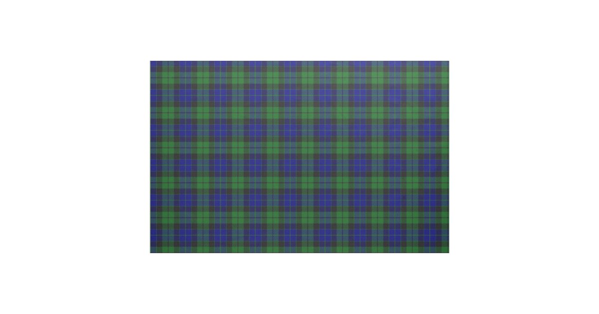 Clan MacKay Scottish Tartan Plaid Fabric | Zazzle