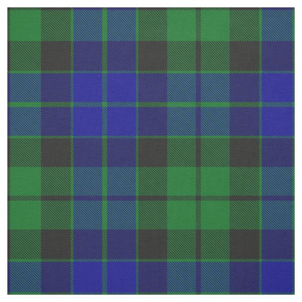 MacKay Tartan Print Fabric | Zazzle