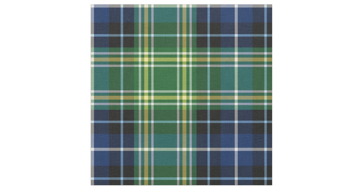 Clan MacKellar Tartan Fabric | Zazzle