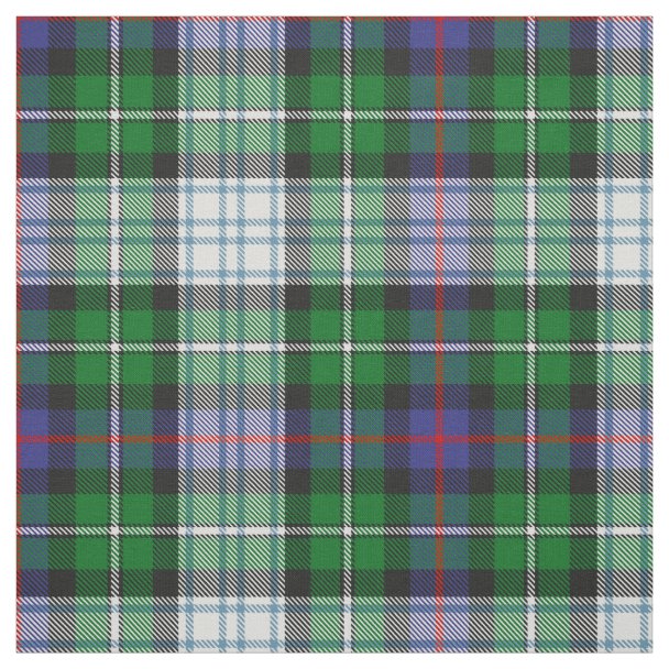 Clan Mackenzie Tartan Fabric | Zazzle