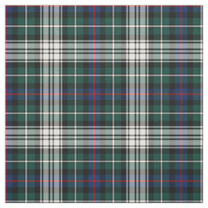 Plaid Clan MacKenzie Tartan Green Purple Check Fabric | Zazzle