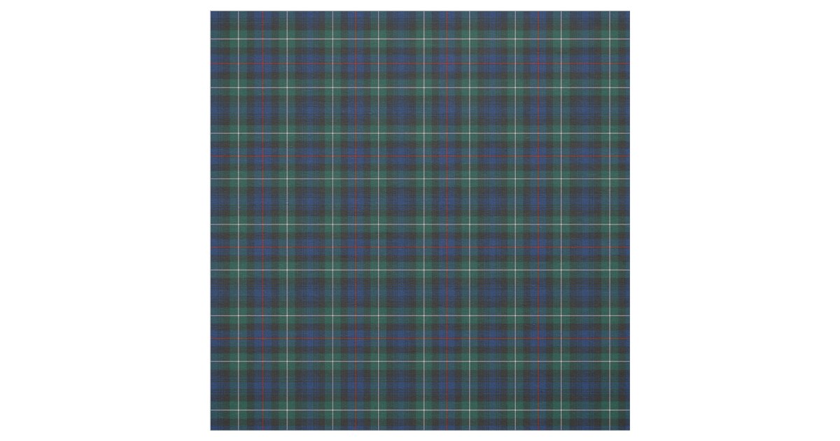 Clan Mackenzie Tartan Fabric | Zazzle