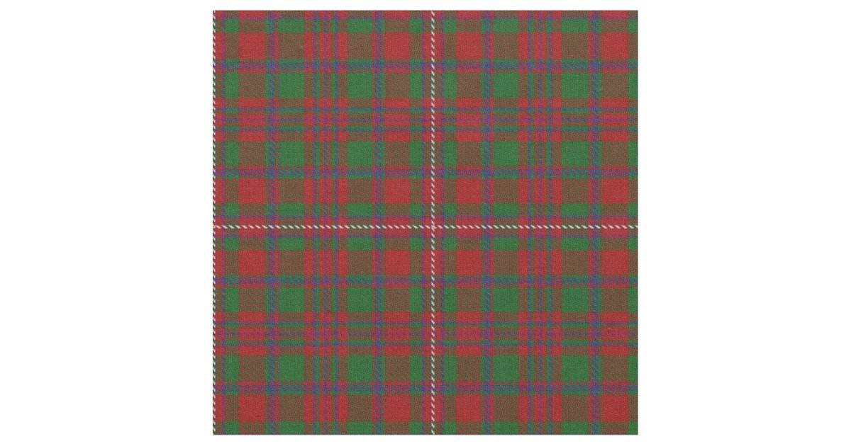 Clan MacKinnon Scottish Tartan Plaid Fabric | Zazzle