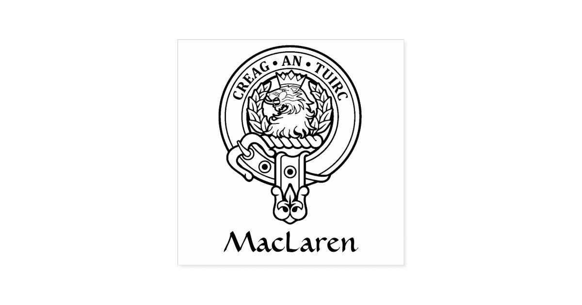 Clan MacLaren Crest Self-inking Stamp | Zazzle