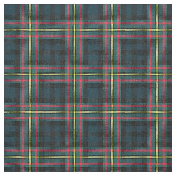 Scottish Clan MacLellan Tartan Plaid Fabric | Zazzle