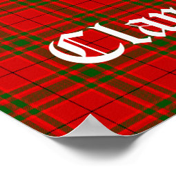 Clan MacNab Crest Badge and Tartan Poster | Zazzle