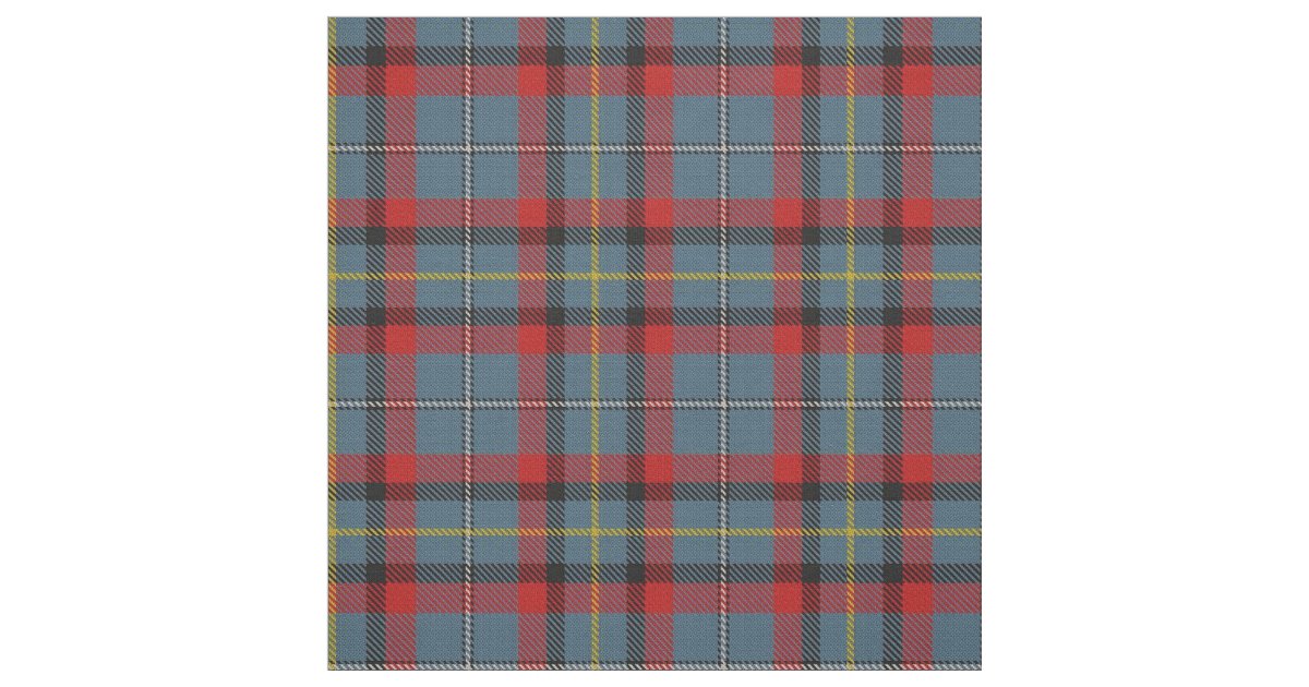 Clan MacNamara Irish Tartan Plaid Fabric | Zazzle