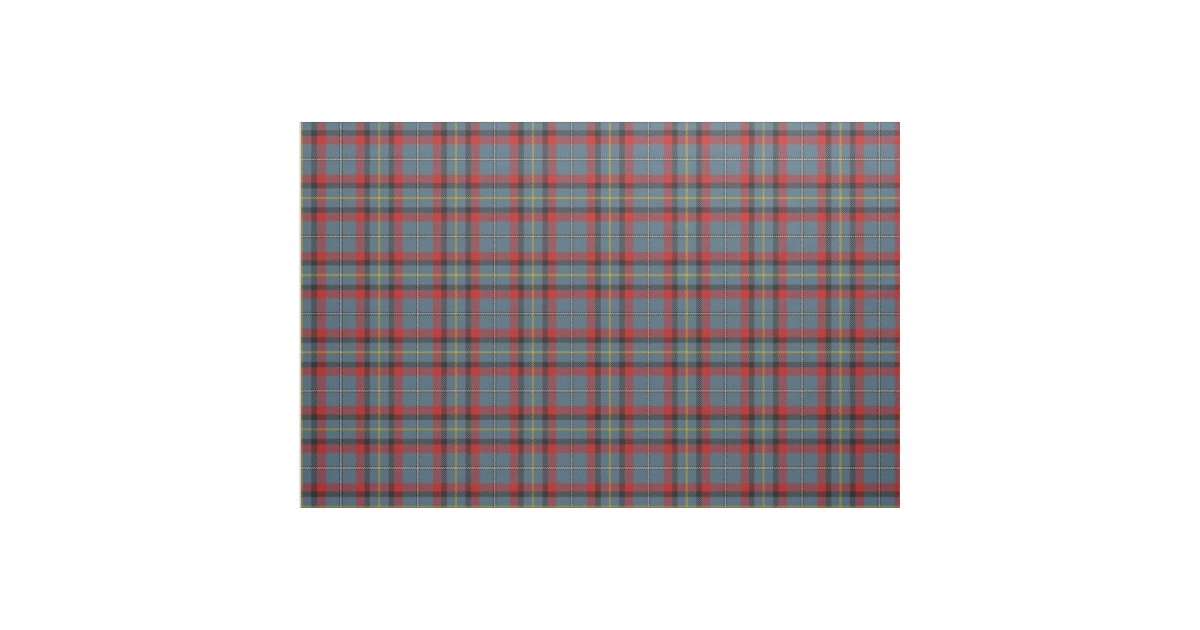 Clan MacNamara Irish Tartan Plaid Fabric | Zazzle