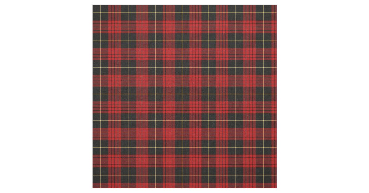 Clan MacQueen Tartan Fabric | Zazzle