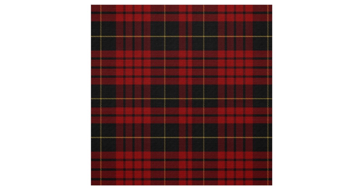 Clan MacQueen Tartan Plaid Fabric | Zazzle