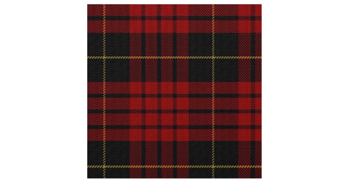 Clan MacQueen Tartan Plaid Fabric | Zazzle