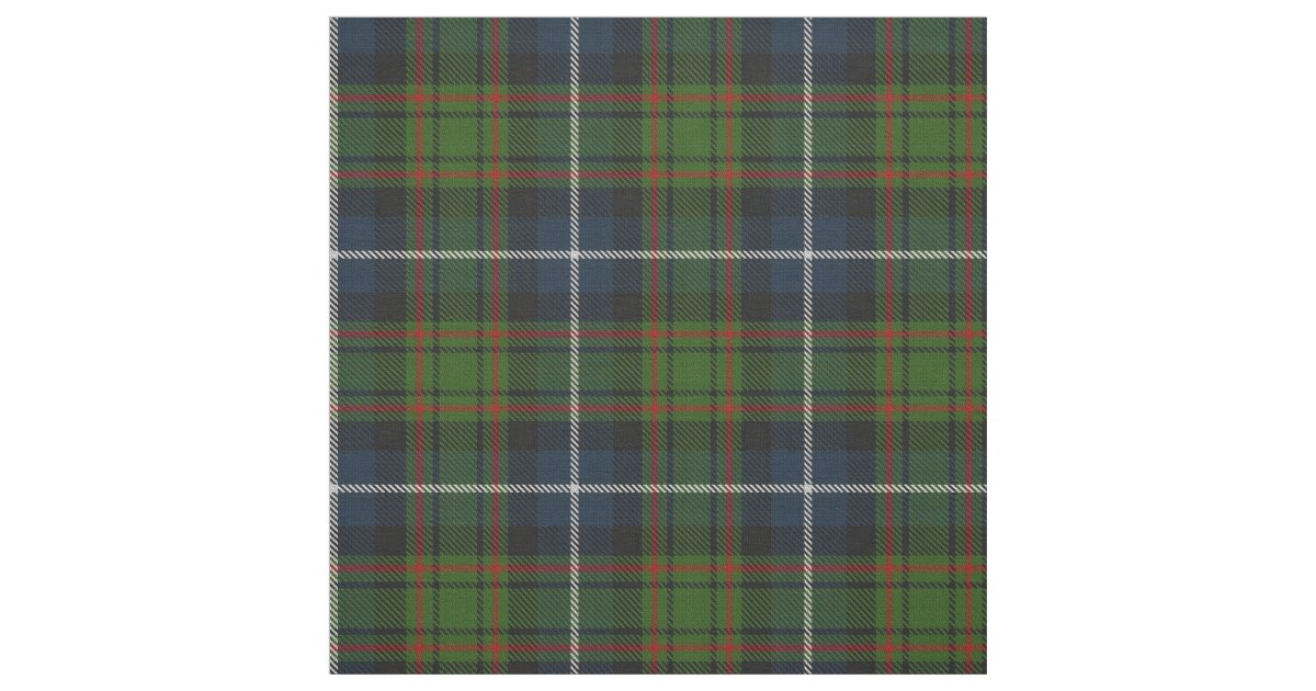 Clan MacRae Hunting Scottish Tartan Plaid Fabric | Zazzle