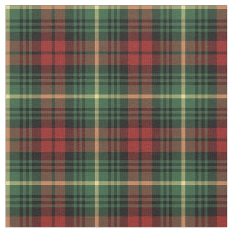 Clan MacKay Scottish Tartan Plaid Fabric | Zazzle