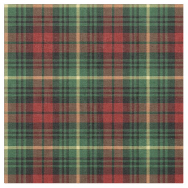 Scottish Clan Martin Tartan Plaid Fabric | Zazzle