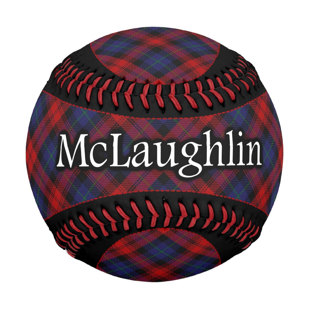 Clan McLaughlin MacLachlan Scottish Tartan Baseball | Zazzle