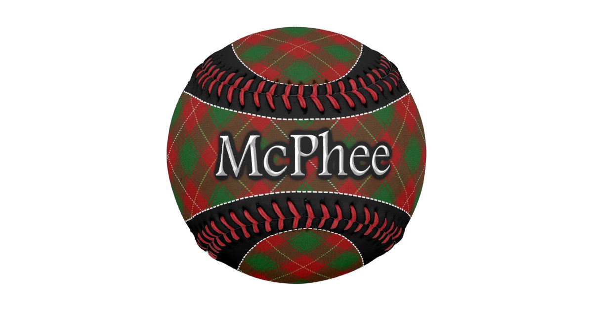 Clan McPhee MacFie Scottish Dream Tartan Baseball | Zazzle