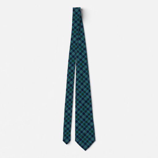 Clan Miller Tartan Bright Blue Scottish Plaid Neck Tie | Zazzle