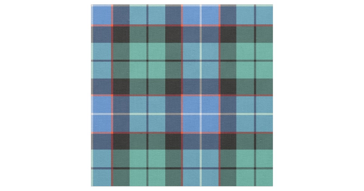 Clan Mitchell Tartan (Ancient) Fabric | Zazzle