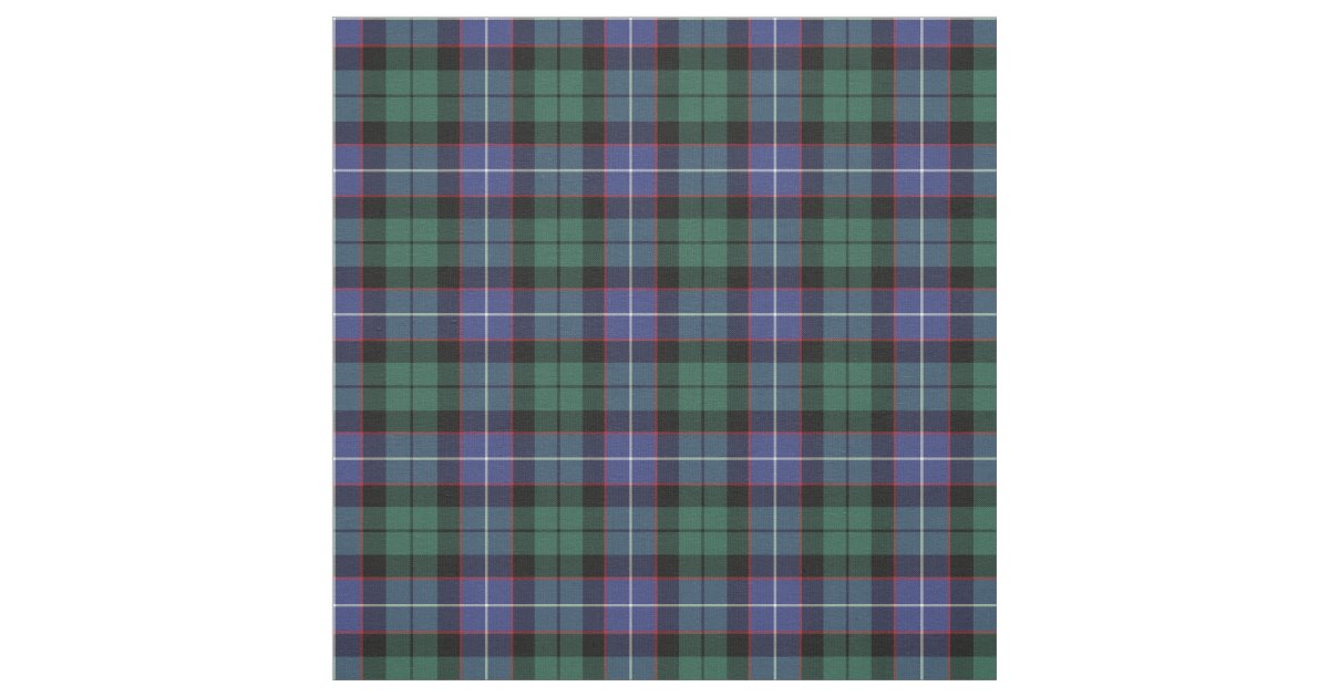 Clan Mitchell Tartan Fabric | Zazzle