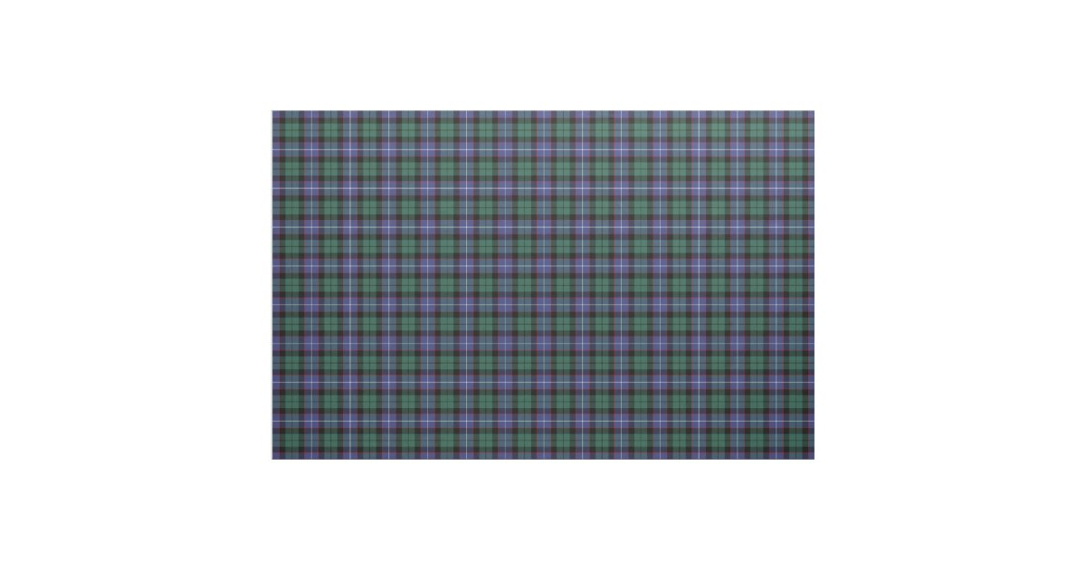 Clan Mitchell Tartan Fabric | Zazzle