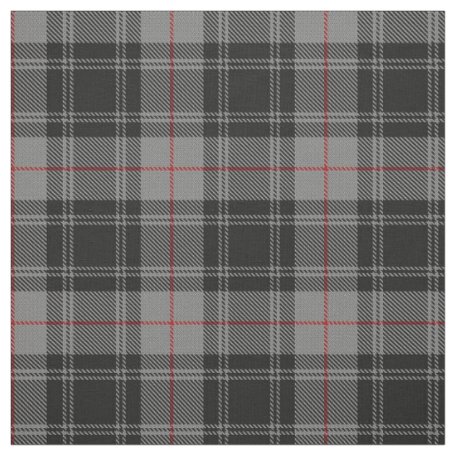 Scottish Clan Gray Tartan Plaid Fabric | Zazzle