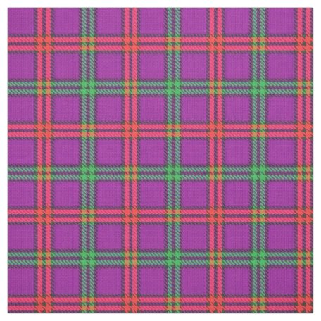 Montgomery Tartan Print Fabric | Zazzle