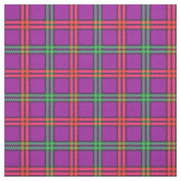 Scottish Clan Montgomery Tartan Plaid Fabric | Zazzle