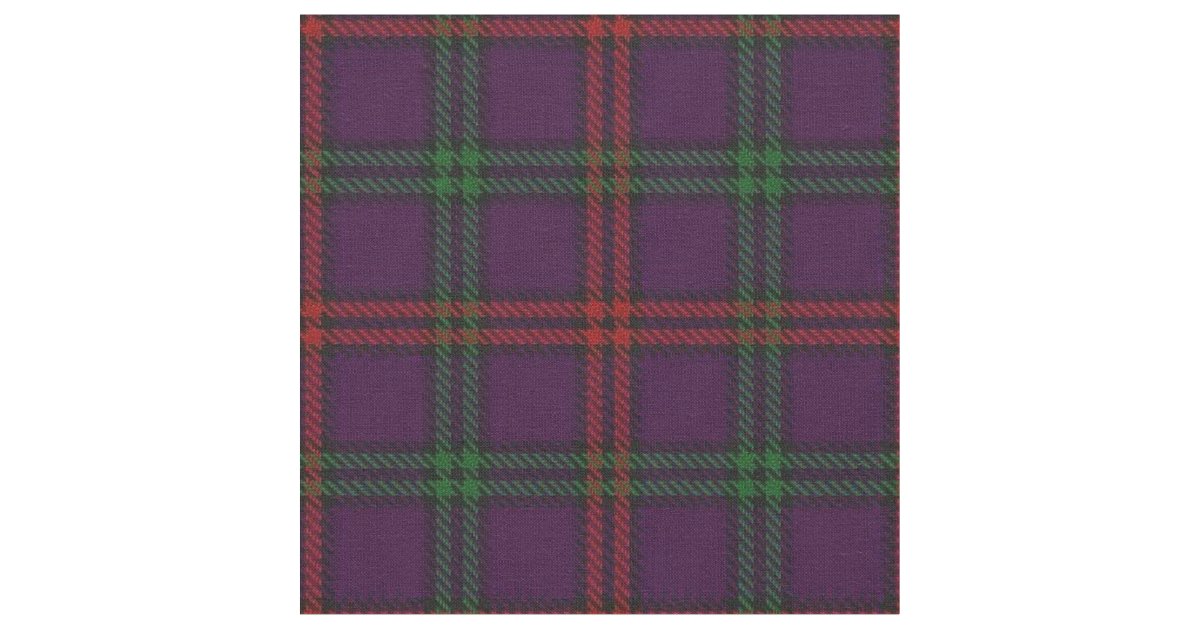 Clan Montgomery Scottish Tartan Plaid Fabric | Zazzle