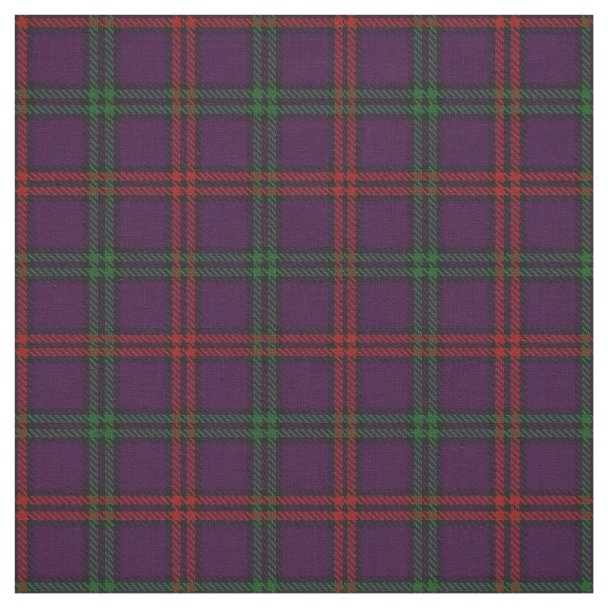Montgomery Tartan Print Fabric | Zazzle
