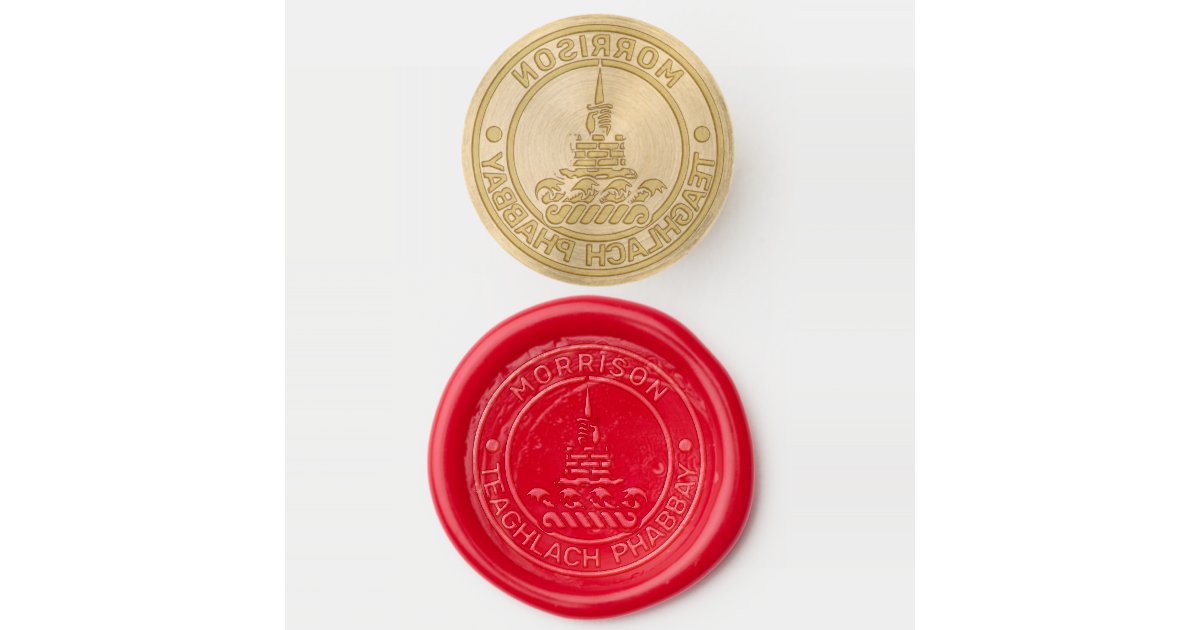 Clan Morrison Crest & Motto [Edit] Wax Seal Stamp | Zazzle