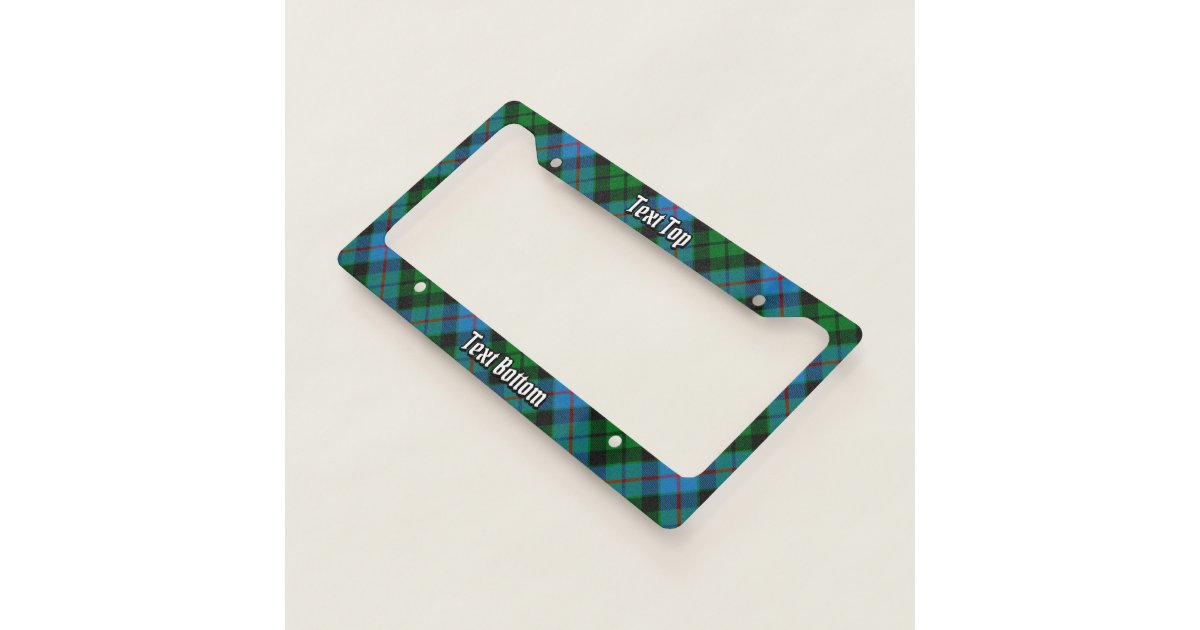 Clan Morrison Hunting Tartan License Plate Frame | Zazzle