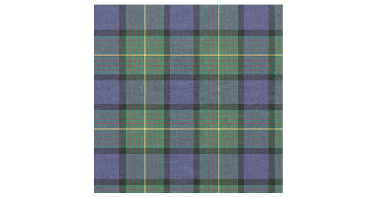Clan Muir Scottish Tartan Fabric | Zazzle