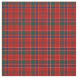 Clan McCann Tartan Blue and Gold Plaid Fabric | Zazzle