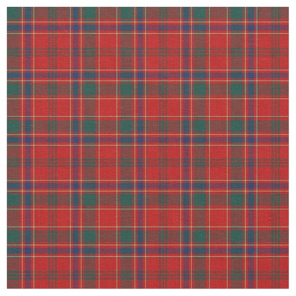 Clan Munro Scottish Tartan Plaid Fabric | Zazzle