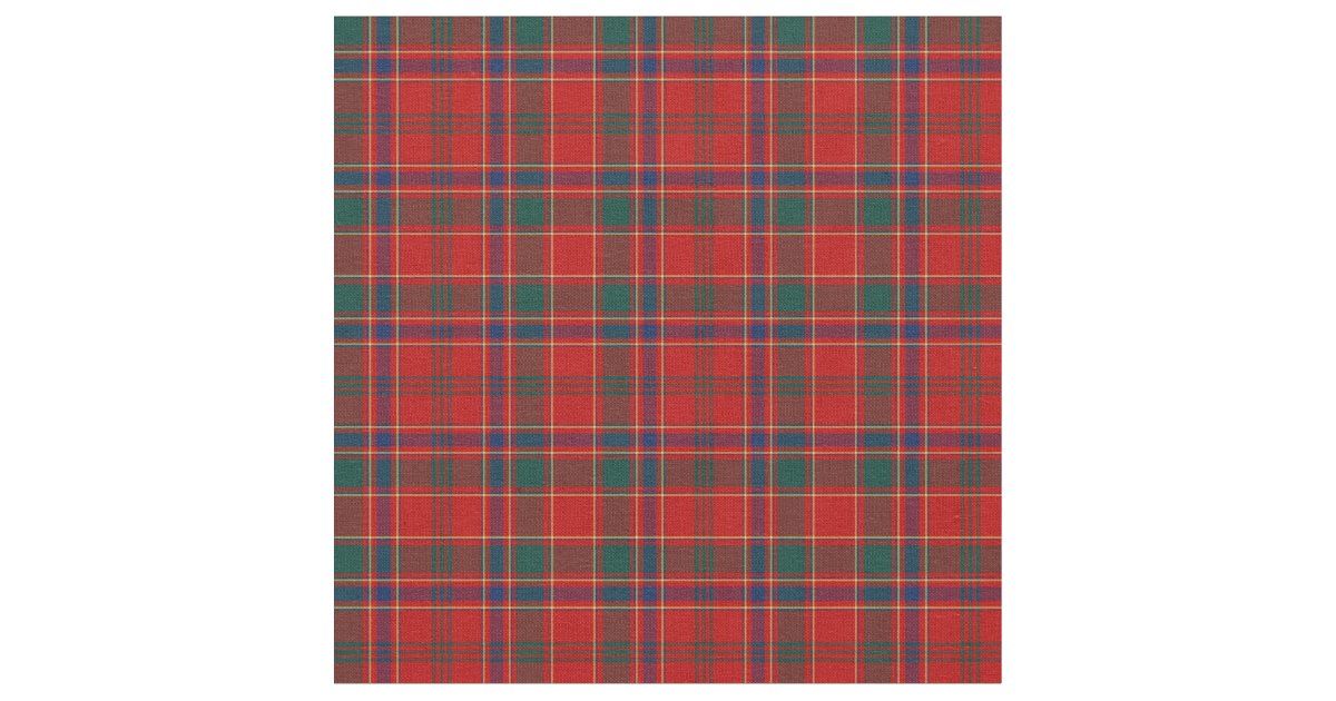 Clan Munro Tartan Fabric | Zazzle