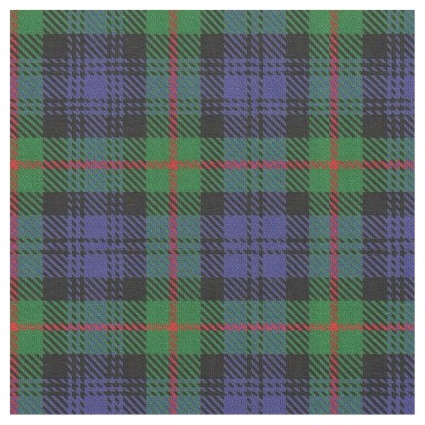 Murray Tartan Print Fabric | Zazzle.com