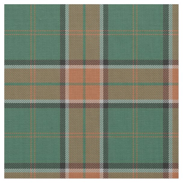 Clan MacKenzie Scottish Tartan Plaid Fabric | Zazzle