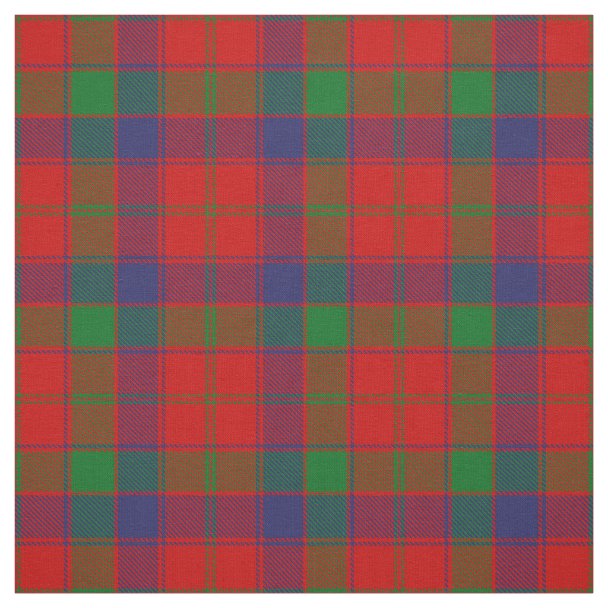 Clan Robertson Tartan Fabric | Zazzle